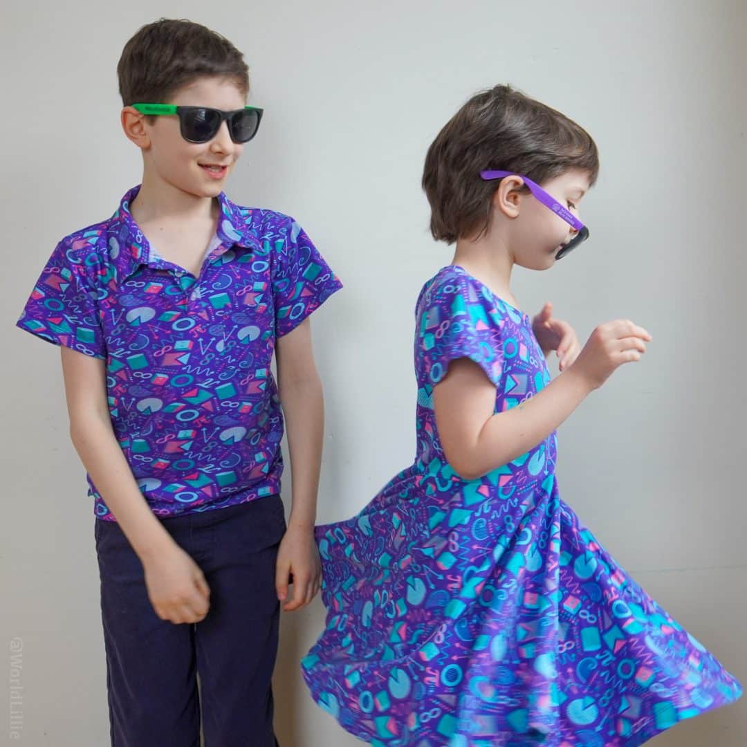 Math Dresses and Pi Shirts for STEM Clothing Fun! – Around the World "L"